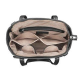 Washable Traditional Leather Tote with Built-In Wallet – Hiding Hilda, LLC